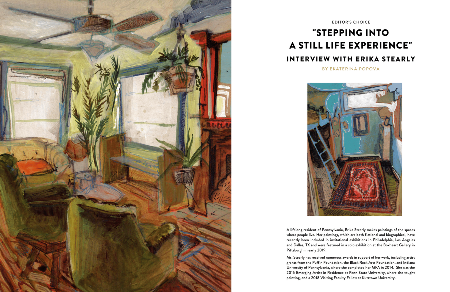 Stepping into a still life experience: Interview with artist Erika Ste ...