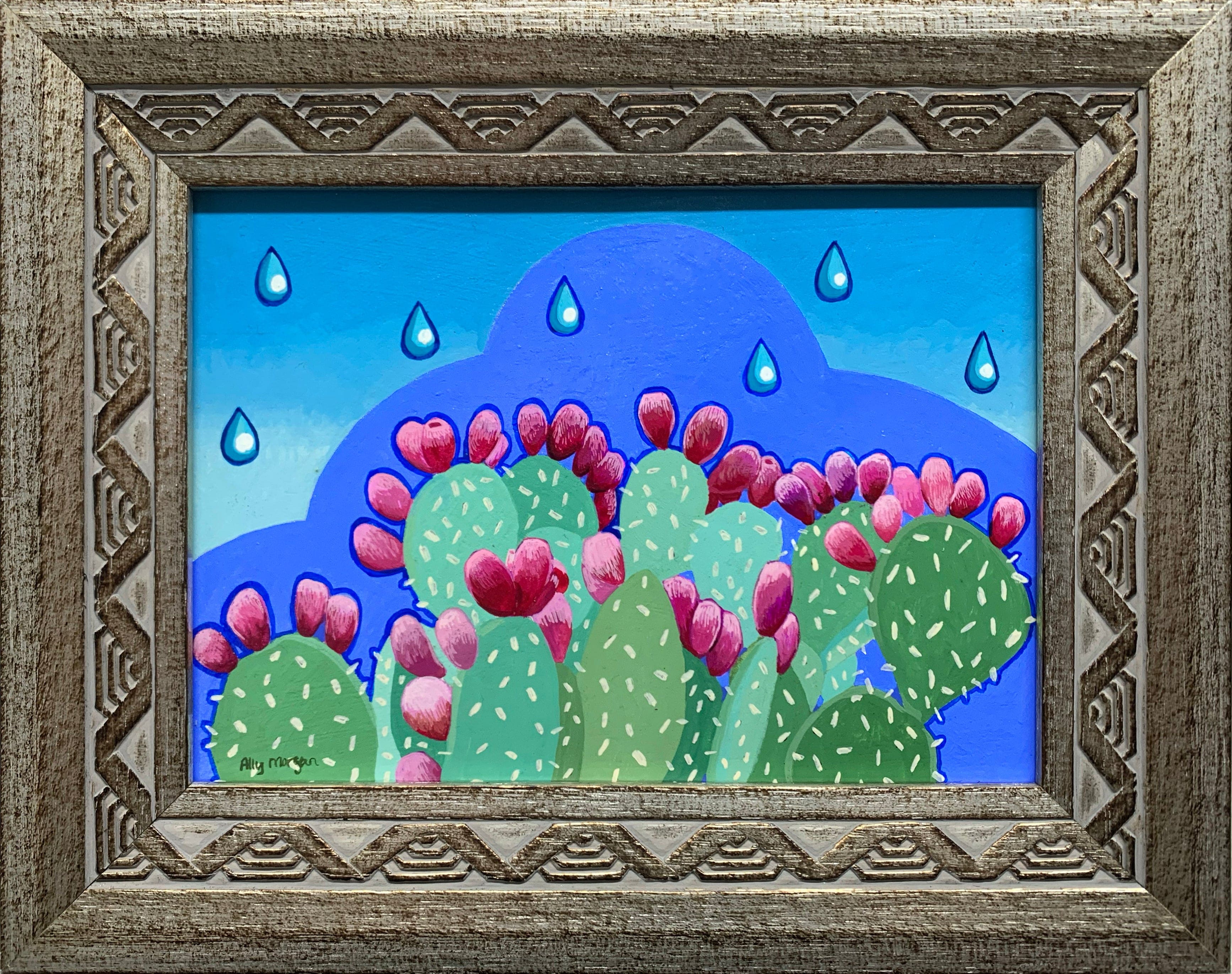 Ally Morgan, Cactus Study II - Original Painting – PxP Contemporary