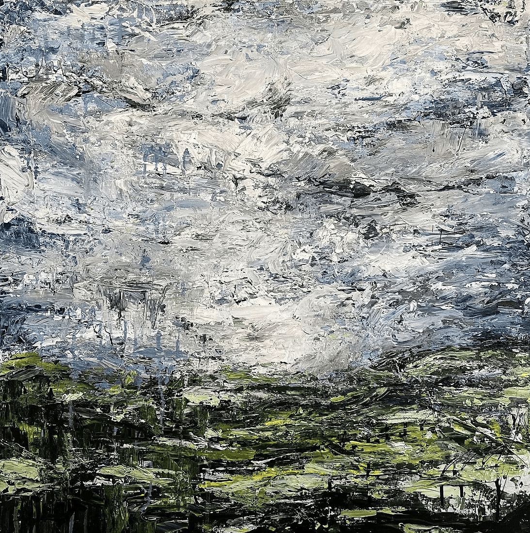 Kat Collins, Have You Ever Seen The Rain - Original Painting – PxP Contemporary