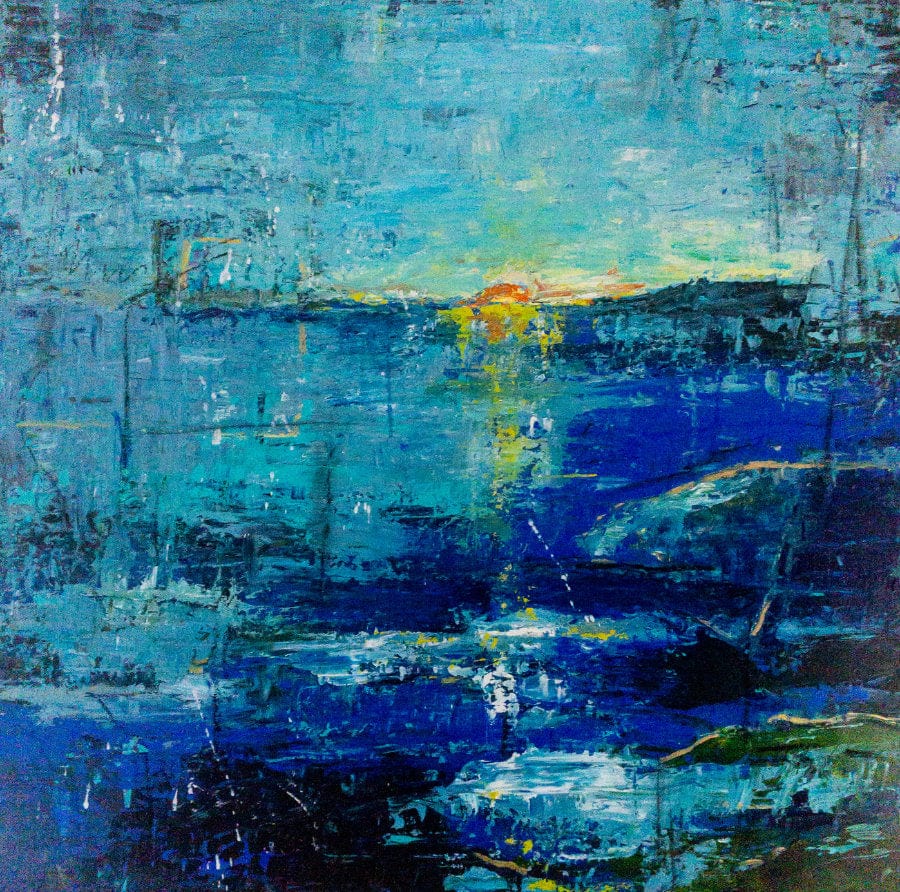Kat Collins, Blue Morning - Original Painting – PxP Contemporary