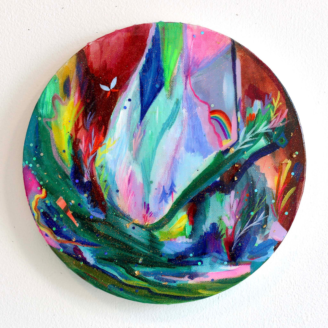 Kim Tateo Blacklight-Activated Abstract Paintings – PxP Contemporary