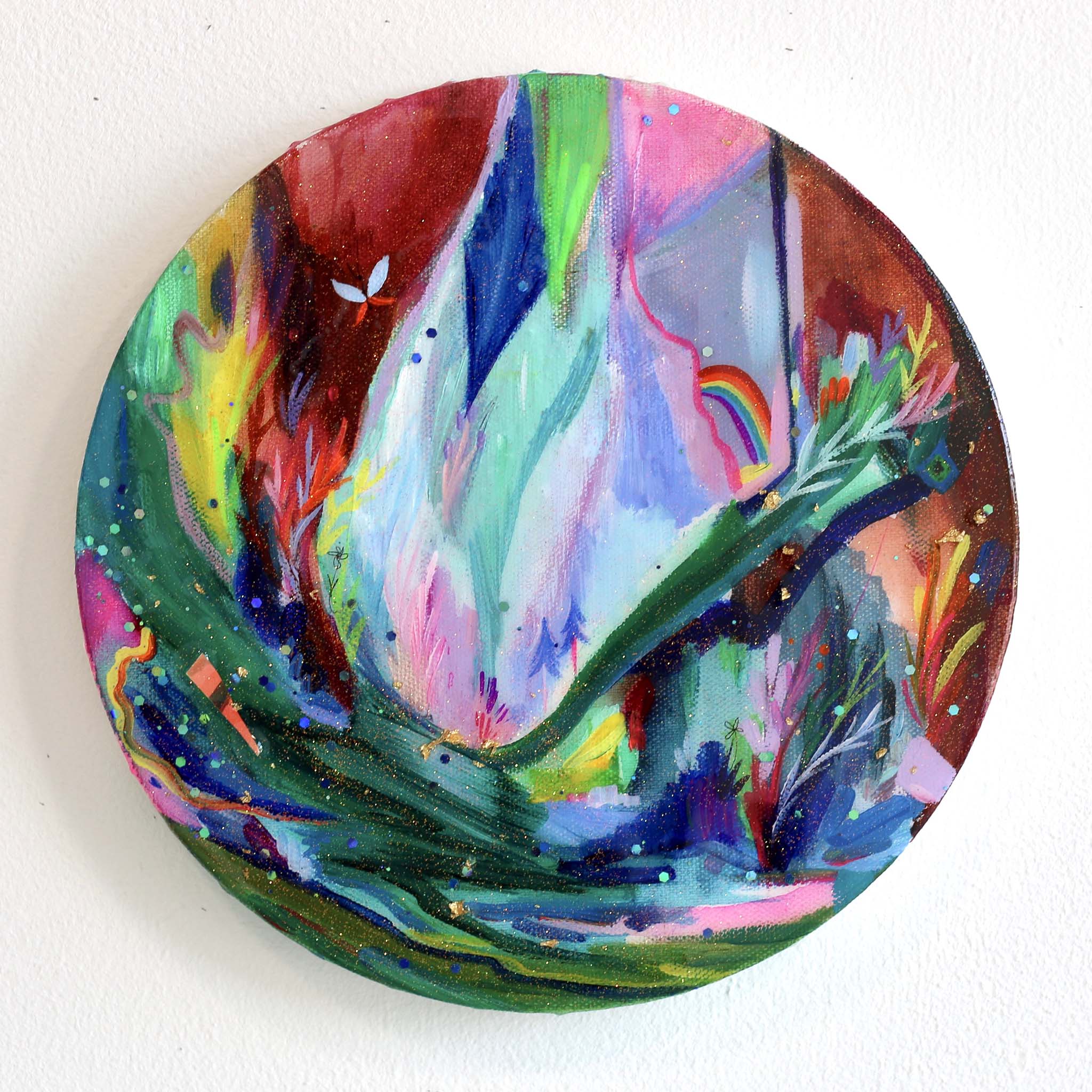 Kim Tateo Blacklight-Activated Abstract Paintings – PxP Contemporary