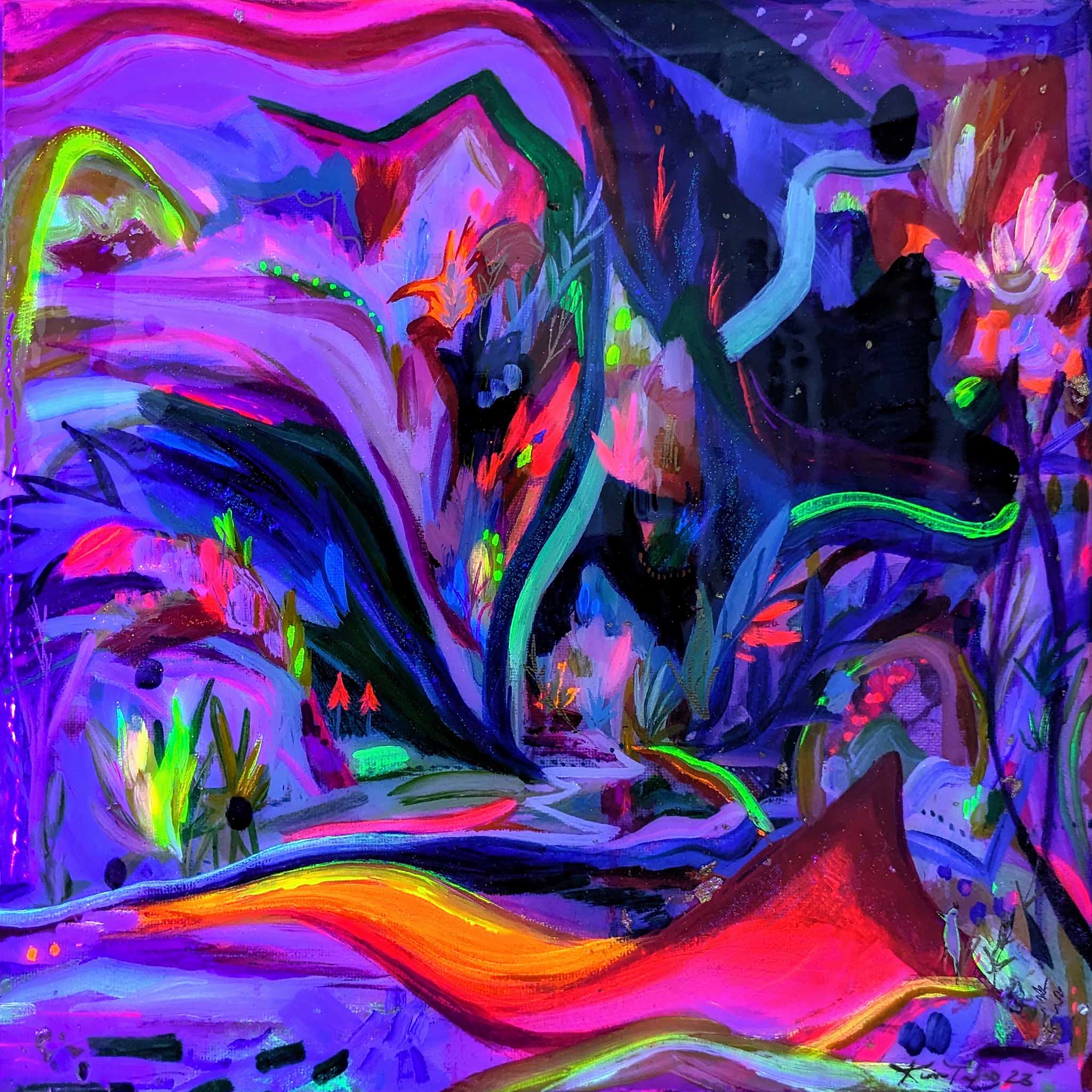 Kim Tateo, where attention goes - Original Painting – PxP Contemporary