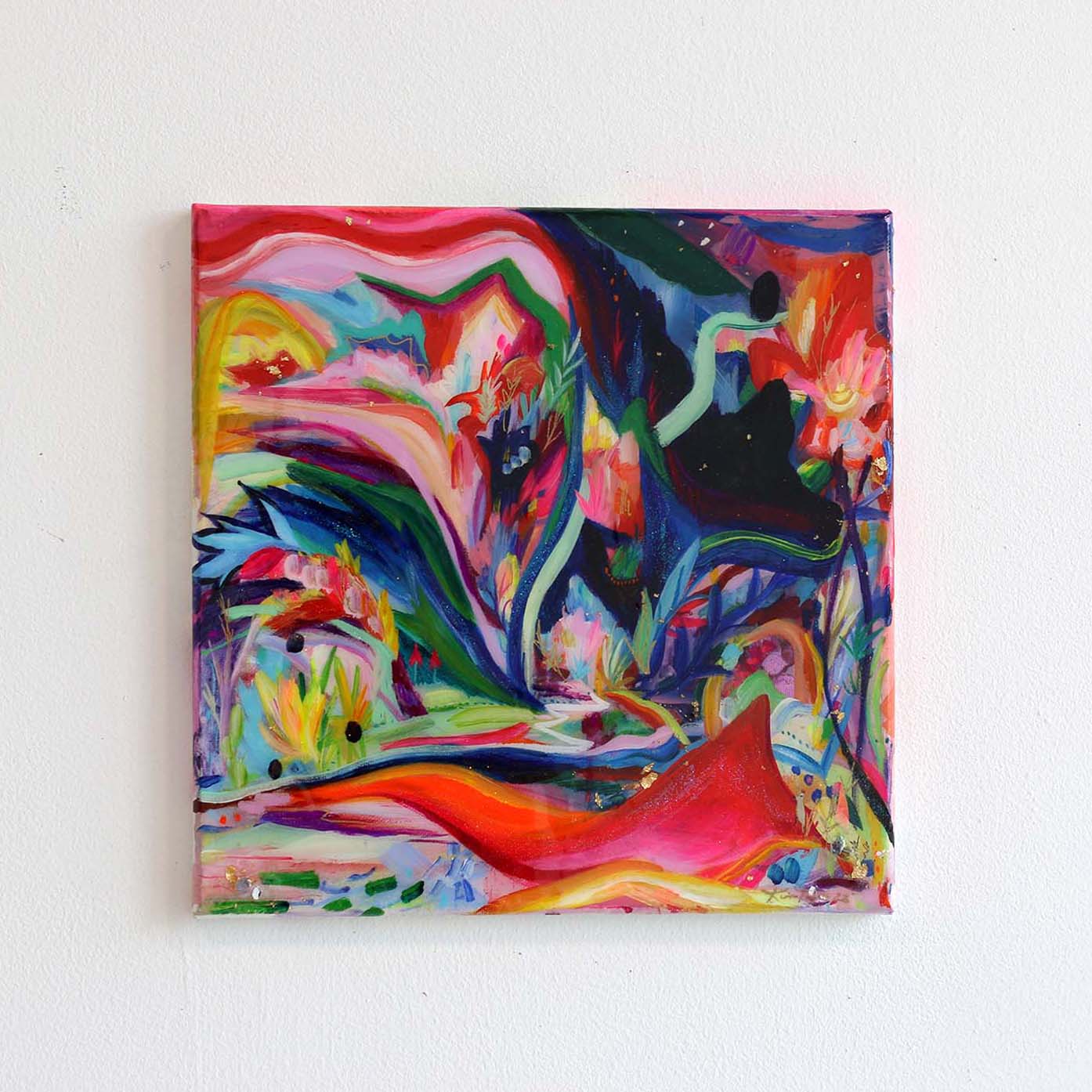 Kim Tateo Blacklight-Activated Abstract Paintings – PxP Contemporary